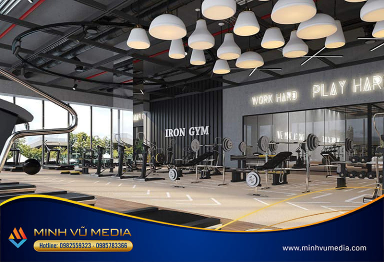 Top 4 ý tưởng trang trí phòng gym độc đáo, ấn tượng, thu hút
